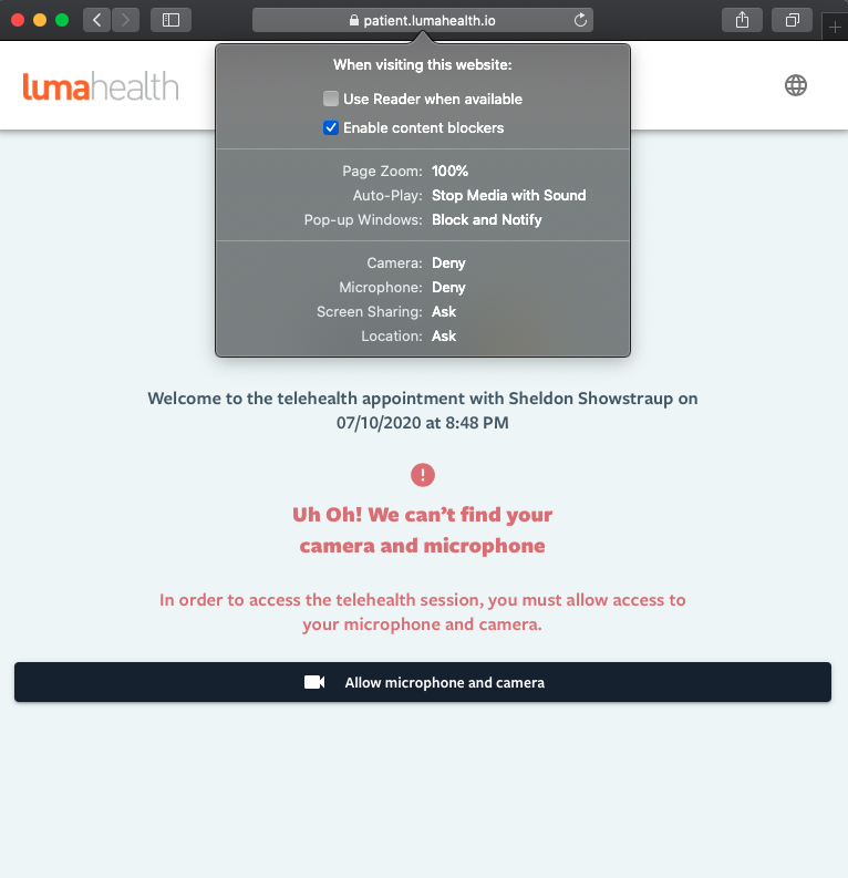 Telehealth: Patient User Guide – Luma Health